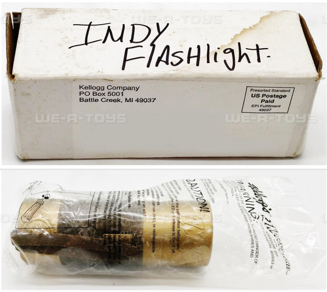Indiana Jones Kingdom of the Crystal Skull Flashlight Kelloggs Mail ...