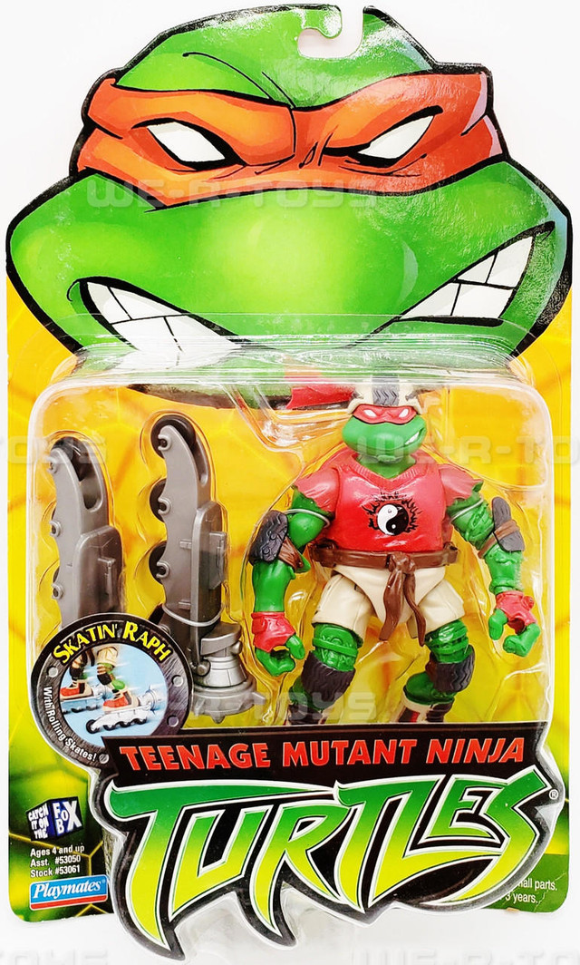 TMNT Skatin' Raph Action Figure Playmates 2003 #53061 NEW - We-R-Toys