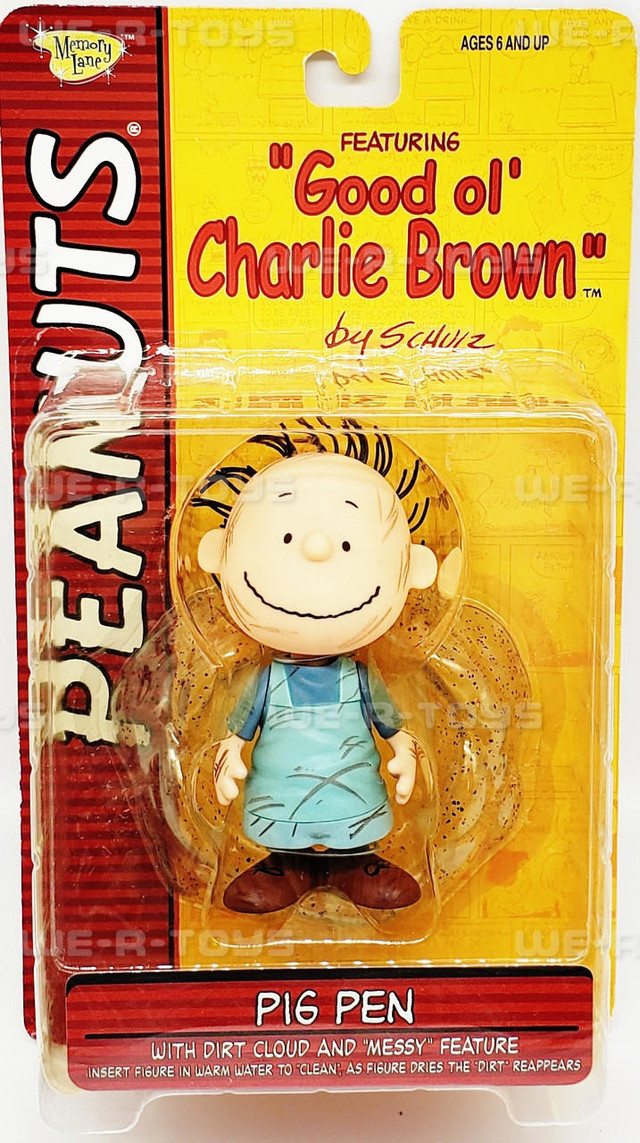 Peanuts Good Ol' Charlie Brown Pig Pen Figure With Dirt Cloud and Messy ...