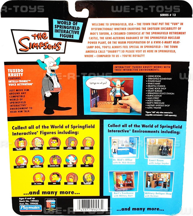 The Simpsons World of Springfield Interactive Figure Tuxedo Krusty ...