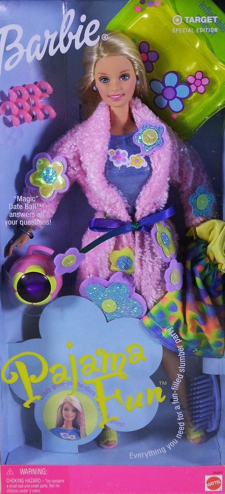 Barbie Pajama Fun Doll with Magic Date Ball Target Special Edition 1999 ...