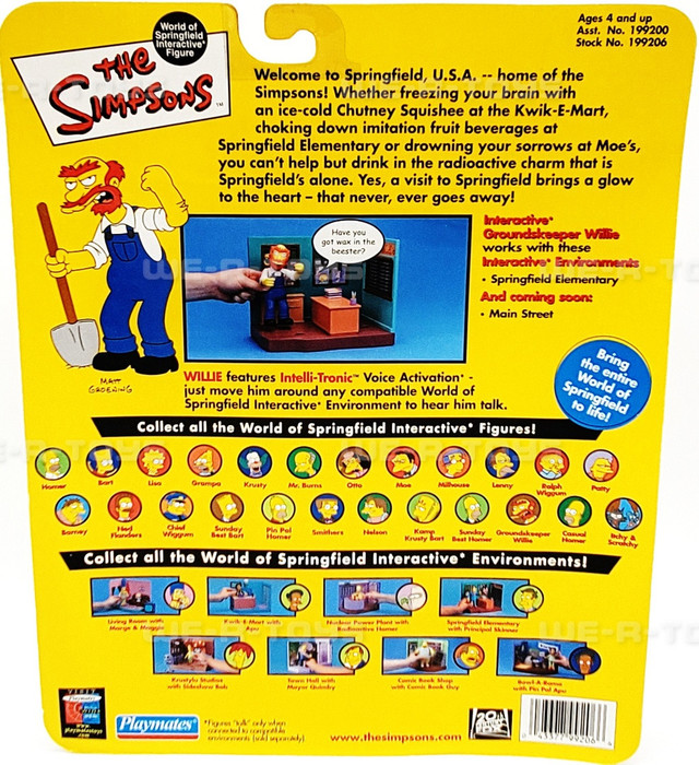 The Simpsons World of Springfield Interactive Figure Grounds-Keeper ...