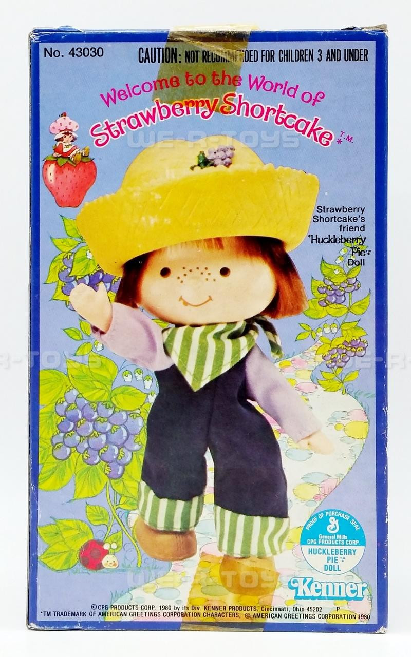 Strawberry Shortcake Huckleberry Pie 5" Doll 1980 Kenner No. 43030 NEW ...