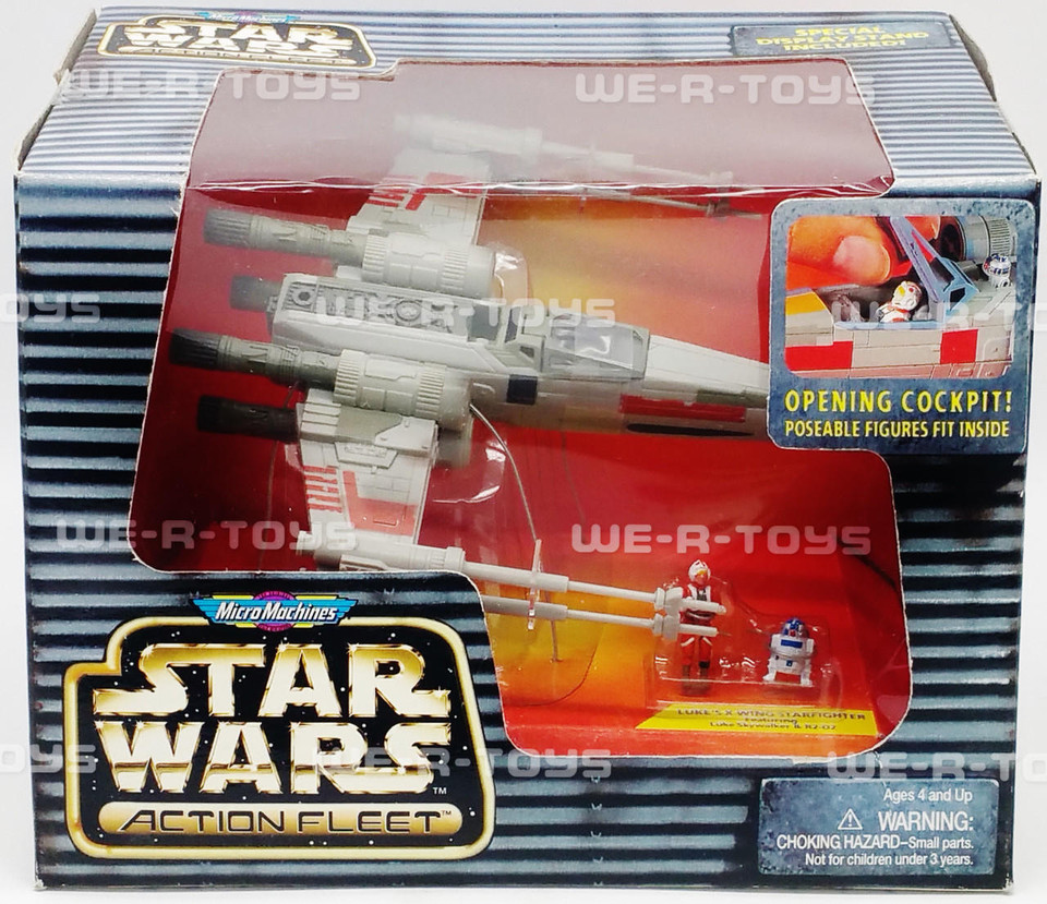 Star Wars Micro Machines Action Fleet Luke Skywalker X-Wing Fighter ...