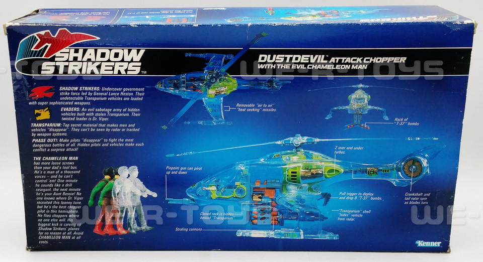 Shadow Strikers Dustdevil Attack Chopper W/ Chameleon Man Figure Kenner ...
