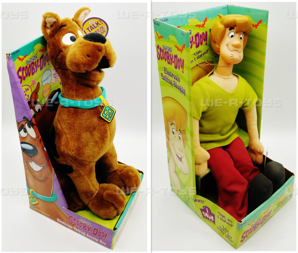 Scooby Doo Electronic Talking Scooby And Shaggy Plush Lot Of 2 Cartoon Network We R Toys