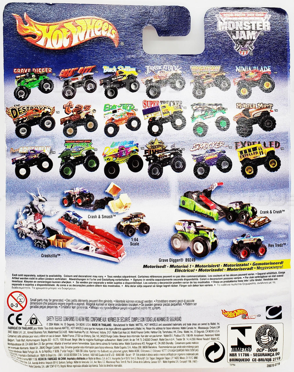 Hot Wheels TMNT Monster Jam Series Raphael Monster Truck Mattel #21572 ...