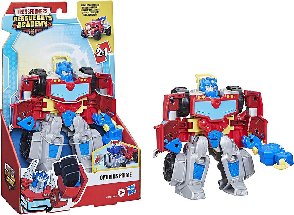 Transformers Rescue Bots Academy Off Road Optimus Prime 4.5" Action ...