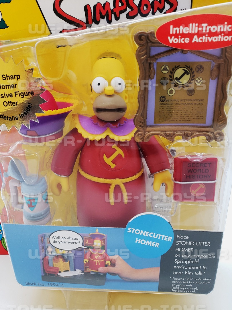 The Simpsons World of Springfield Stonecutter Homer Figure 2002 ...