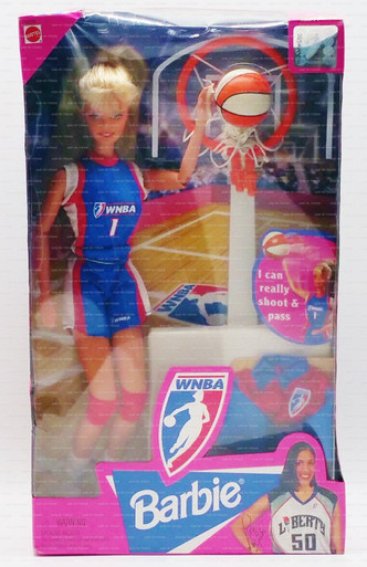 Barbie WNBA #50 Rebecca Lobo Blonde Doll 1998 Mattel 20205 NRFB - We-R-Toys