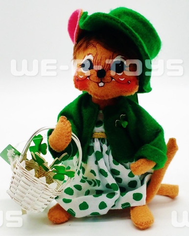 Annalee Mobilitee Dolls 2010 St Patrick's Girl Mouse 6" Wired Doll ...
