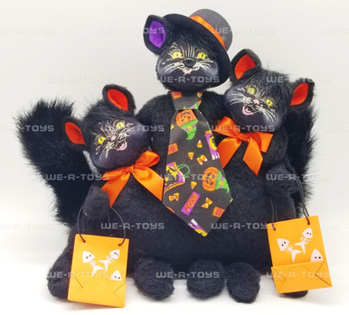 Annalee Mobilitee Dolls 10" Halloween Alley Cats 3 Cats Figure 2005 ...