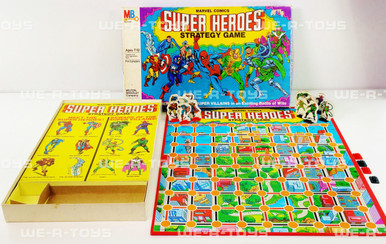 Marvel Comics Super Heroes Strategy Board Game 4019 Milton Bradley 1980 ...