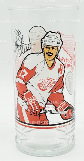 Detroit Red Wings Spud & Silk 6" Glass Cup 1988 Little Caesar ...
