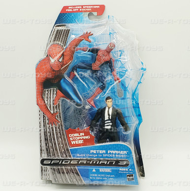 Spider-Man 3 Peter Parker Quick Change to Spider-Man Action Figure No ...