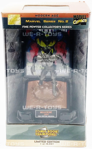 Marvel Comics Wolverine Fine Pewter Collector's Series Figure 1997 NRFB ...