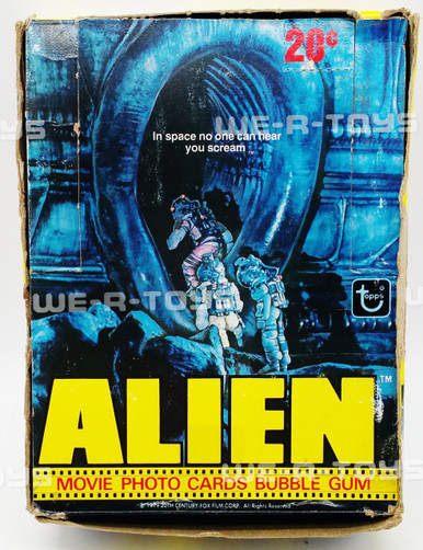 Aliens Movie Trading Cards With Sticker and Gum Box of 32 Topps 1979 ...