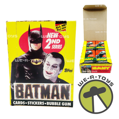 DC's Batman Trading Cards W/ Stickers & Gum 2nd Series Box of 36 Topps ...