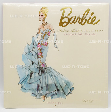 Barbie 2012 Calendar Designs By Robert Best 16-Month Graphique CY35212 ...