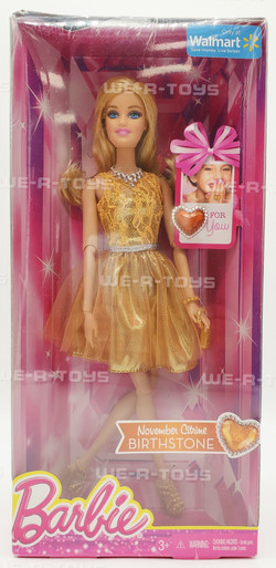Barbie November Citrine Birthstone Doll 2014 Mattel No CDK16 NRFB - We ...