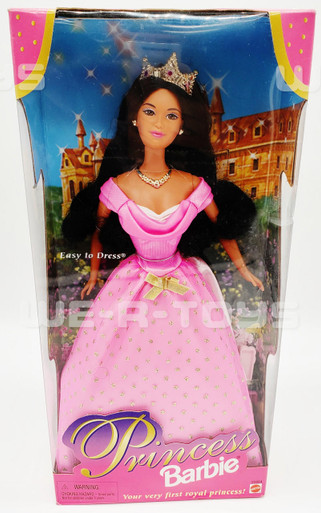 Barbie Royal Princess Doll Mattel Pink Dress Brunette1998 #22893 NEW ...