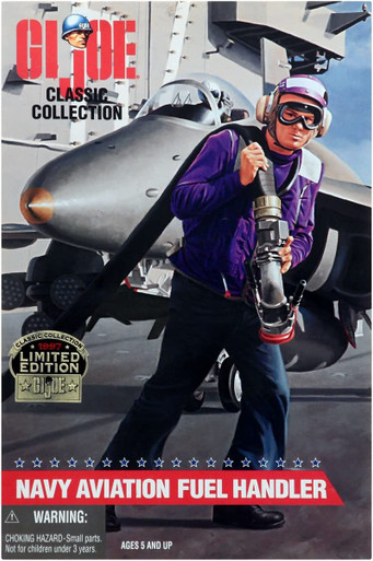 GI Joe Classic Collection Navy Aviation Fuel Handler 12" Action Figure ...