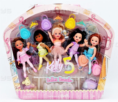 Barbie Kelly Club 5 Ballet Bunch Set of 5 Dolls 2005 Mattel J5917 NRFP ...