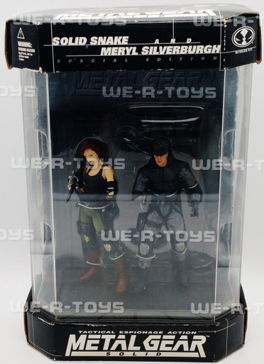 Metal Gear Solid Solid Snake & Meryl Silverburgh Action Figures 1999 ...