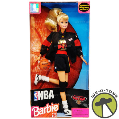 NBA Atlanta Hawks Barbie Doll Blonde 1998 Mattel No. 20734 NRFB