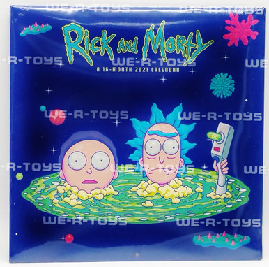 Rick and Morty A 16-Month 2021 Calendar Double Time No. 215099DI NRFP ...