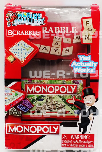 World's Smallest Scrabble & Monopoly Board Games 2021 No. 8601 NRFB ...