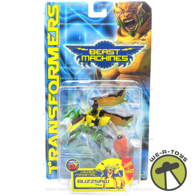 Transformers Beast Machines Heroic Maximal Buzzsaw Wasp Action Figure ...