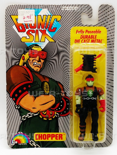 Bionic Six Chopper Fully Poseable Die Cast Metal Action Figure 1986 LJN ... Bionic Six Chopper Fully Poseable Die Cast Metal Action Figure 1986 LJN ...