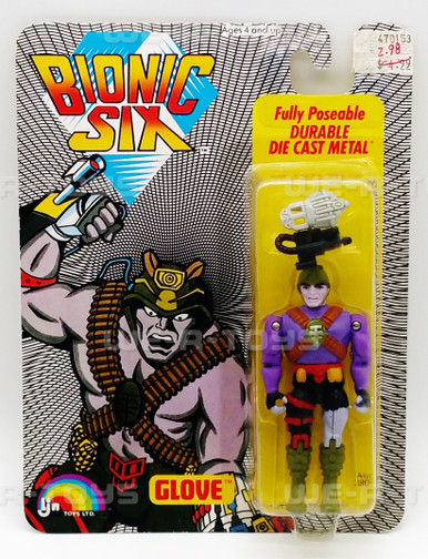 Bionic Six Glove Fully Poseable Die Cast Metal Action Figure 1986 LJN ... Bionic Six Glove Fully Poseable Die Cast Metal Action Figure 1986 LJN ...