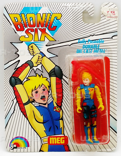 Bionic Six Meg Fully Poseable Die Cast Metal Action Figure 1986 LJN ...