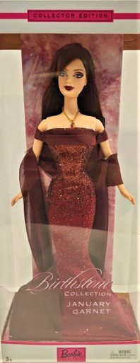 Barbie Birthstone Collection January Garnet Dark Hair Doll 2002 Mattel ...