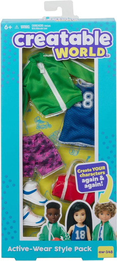 Creatable World Active-Wear Style Pack aw-348 2019 Mattel GKV38 - We-R-Toys