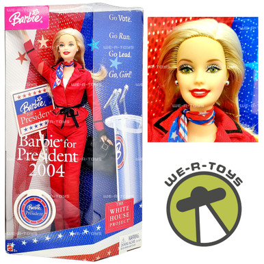 Barbie for President 2004 Doll The White House Project Mattel G6175