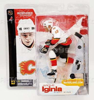 NHL Calgary Flames #12 Jarome Iginla Action Figure McFarlane 2002 ...