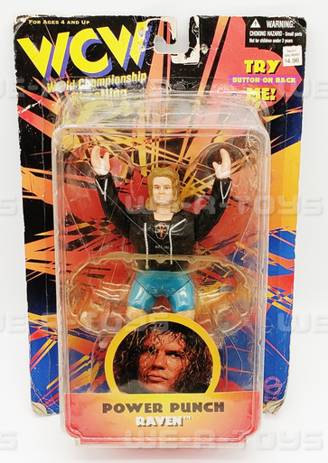 World Championship Wrestling Power Punch Raven Action Figure Toymakers ...