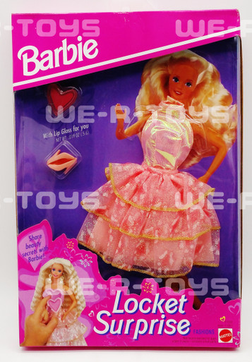 Barbie Locket Surprise Fashion Set Pink Dress Mattel 1993 No. 11559 ...