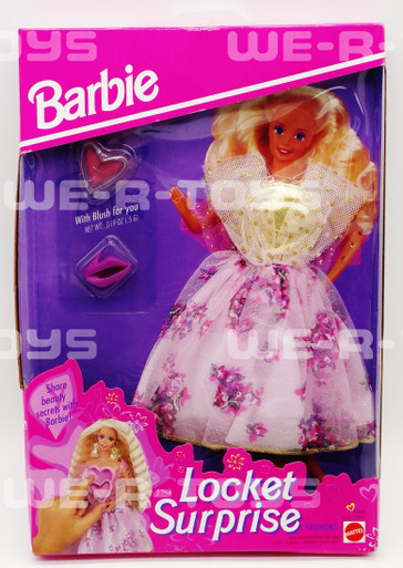 Barbie Locket Surprise Fashion Set Pink Gold Dress Mattel 1993 No ...