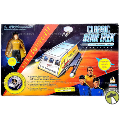 Star Trek Galileo Shuttlecraft & Captain Kirk Action Figure Playmates ...