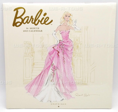 Barbie 2015 Calendar Designs By Robert Best 16-Month Graphique CY35215 ...