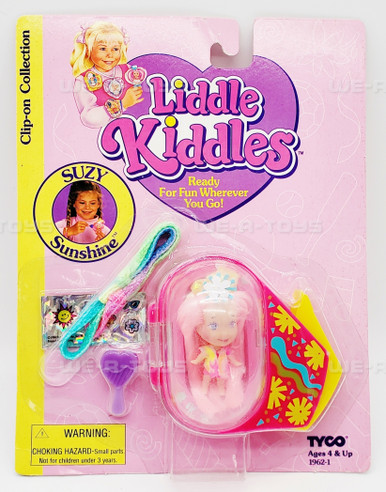 Liddle Kiddles Clip-on Collection Suzy Sunshine Doll Toyco #19621 NRFP ...