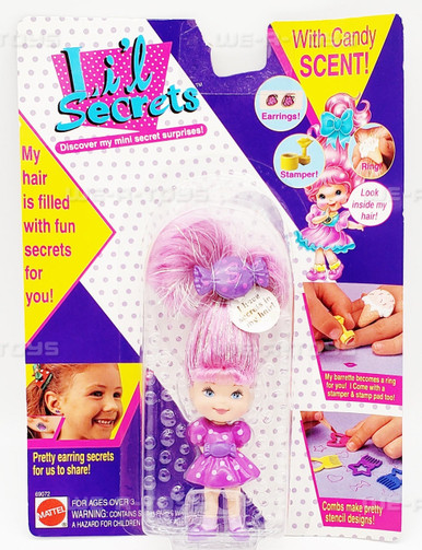 Li'l Secrets Purple Bubblegum Doll Mattel 1995 #69072 NEW - We-R-Toys