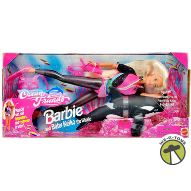 Ocean Friends Barbie and Baby Keiko The Whale Set 1996 Mattel 15428 ...