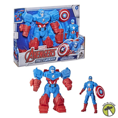 Avengers Marvel Mech Strike 8-inch Super Hero Ultimate Mech Suit ...