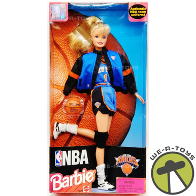 NBA New York Knicks Barbie Doll 1998 Mattel No. 20714 NEW - We-R-Toys