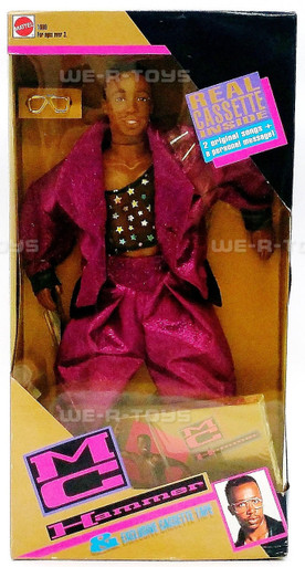 MC Hammer Doll & Exclusive Cassette Tape Barbie Doll 1991 Mattel #1090 ...